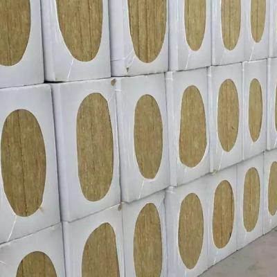 China Rigid Rock Wool Boards Fireproof Protecting Pipes / Cables for sale