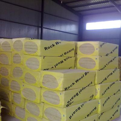 China Hydrophobic Rock Wool Insulation Board with Thermal Conductivity 0.035-0.045 W/m·K and Fire Resistance Class A1 for sale