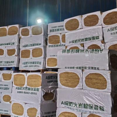 China Rough Surface Finish Rigid Rockwool Board with Excellent Hydrophobic Property and Temperature Resistance -268℃ ~ 650℃ for Energy Construction and Fireproofing for sale