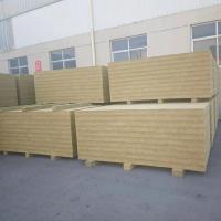 China Moisture Absorption ≤ 0.2% Hydrophobic Rockwool Insulation Panel with Compressive Strength ≥ 40 KPa and Class A1 Fire Resistance for sale