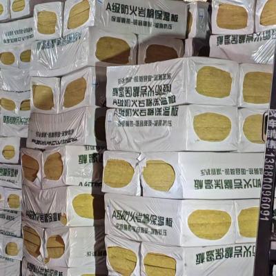 China Excellent Hydrophobic Property Stone Wool Insulation Panels Yellowish Brown Thermal Acoustic Insulation Material for Industrial Projects for sale