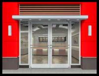 China Commercial Aluminum Store Front Door Kfc Shop Door for sale