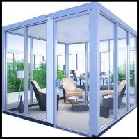 China Commercial Rectangular Sound Proof Glass Partition Demountable Odm for sale