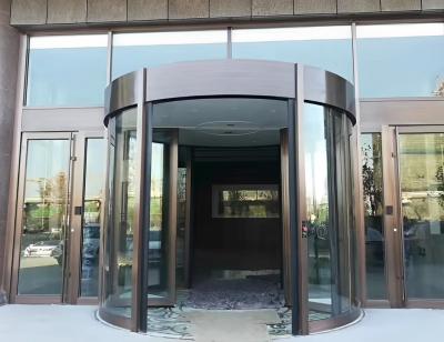 China Revolutionize Your Business with Powered Revolving Door and 550 W Motor for sale