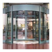 China Effortless And Stylish Automatic Revolving Door For Busy Commercial Buildings for sale
