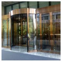 China Effortless And Stylish Automatic Revolving Door For Busy Commercial Buildings for sale