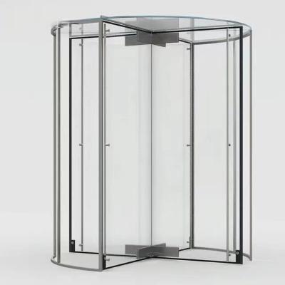 China Stainless Steel Sliding Manual Revolving Door For AC220/50Hz Voltage Frequency Operation for sale