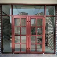 China Outward Exterior Double Glass Doors For Patio Customized for sale