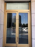 China Outward Exterior Double Glass Doors For Patio Customized for sale