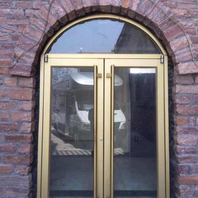 China Modern Interior Decorative Balcony Shop Front Aluminium Casement Door for sale