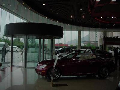 China Standard And Custom Sizes Automatic Revolving Door With Stainless Steel Finish for sale