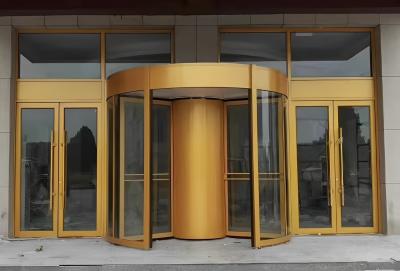 China Manufacturers Make Direct Selling Aluminum Alloy Rotary Revolving  Door for sale