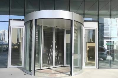 China Manufacturer Glass Auto Induction Fully Automatic Revolving Door for Hotel Commercial Building for sale