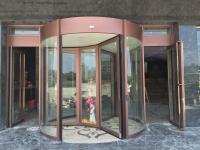 China Automatic Commercial Shopfront Double Single Glass Revolving Door for sale