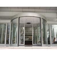 China Automatic Commercial Shopfront Double Single Glass Revolving Door for sale