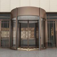 China Safe And Easy Access Control Commercial 2/3/4 Wings Crystal Glass Manual Automatic  Revolving Door for sale