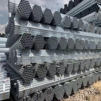 China Galvanized Welded Steel ERW Pipes BS 1387 ASTM A53 a 500 Galvanized Steel Pipe Factory for sale