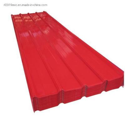 China Color PPGI Roofing Sheet Galvanized Roof Sheet Corrugated Steel Roofing Sheet Price Per Ton for sale