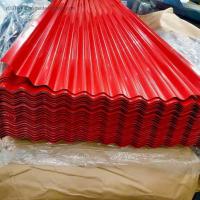 China Red Color Coated Corrugated Roofing Sheet Color Roofing Sheets PPGI Roofing Sheet for sale