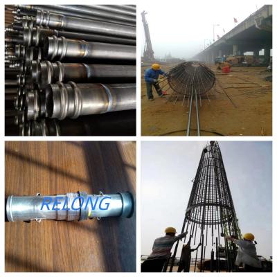 China 50mm Push Fit Crosshole Sonic Logging Pipe CSL Tube for Bore Pile for sale