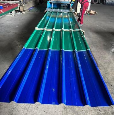 China Colored PPGI Corrugated Zinc Roofing Sheet Color Coated Corrugated Steel PPGI Roofing Sheet for sale