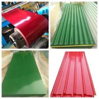 China Ral3020 Color Corrugated Roofing Sheet PPGL Colour Coated Roofing Sheet for sale