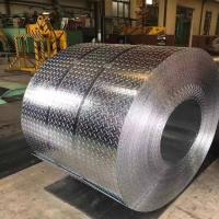 China Ms Mild Steel Diamond Plate Tear Drop Galvanized Chequered Steel Plate Chequered Steel Coil for sale