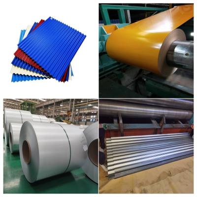 China Colorful Zinc Coated Metal Corrugated Aluminum Roof Sheet for sale