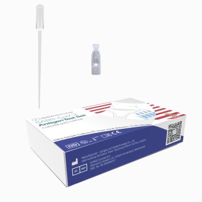 China Saliva Sample Collector Saliva Antigen Test Kit 15 - 20 Minutes for sale