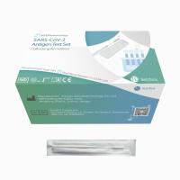 China Plastic 2 years Shelf Life SARS-CoV-2 Antigen Test Set Nasopharyngeal Swab 10 test/box for sale