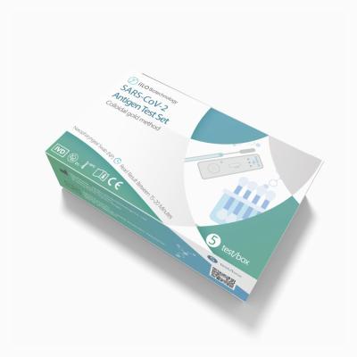China 70mm 99% Accuracy SARS-CoV-2 Antigen Test Set Nasopharyngeal Swab 5 piece for sale