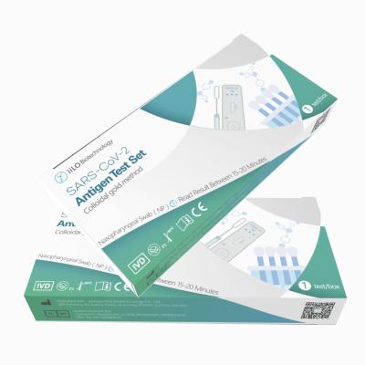 China iiLO Fast reaction rapid SARS-CoV-2 Antigen Test Set Nasopharyngeal Swab 1 piece for sale