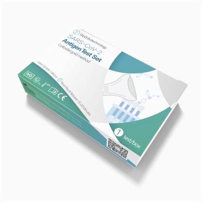 China Class III Fast Reaction Rapid Antigen Test Self Test Kit 70mm Saliva Sample for sale