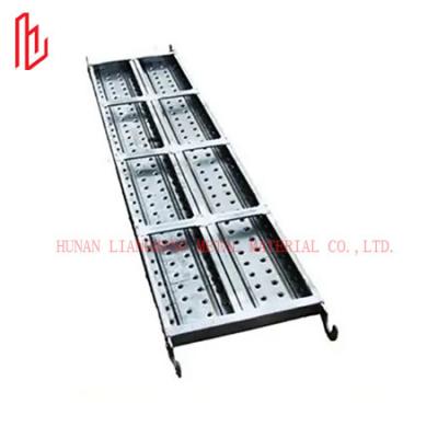 China Galvanized Steel Scaffold Board 420x45mm with Hook for Construction Walkway for sale