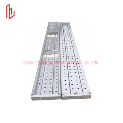 China BS1139 Galvanized Scaffolding Metal Planks 240x45mm Steel Walkboard for Construction for sale