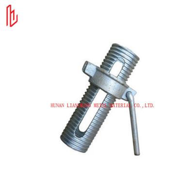 China Steel Scaffolding Prop Nut and Sleeve 200mm 230mm Length Hot Dipped Galvanized for sale
