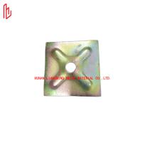 China Carbon Steel Formwork Tie Rod Washer Plate 100x100mm 120x120mm Scaffolding Spare Parts for sale