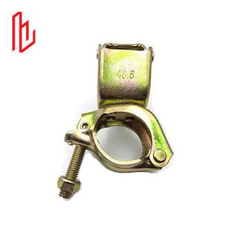 China Electro Galvanized Pressed Double Coupler JIS Standard 48.6mm 0.6kg for Scaffolding for sale
