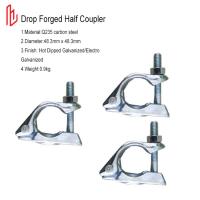 China Drop Forged Scaffolding Half Coupler 48.3mm Q235 Carbon Steel HDG for sale