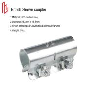 China Carbon Steel Scaffold Sleeve Coupler 48.3mm Diameter 1.0kg Weight BS1139 EN74 for sale