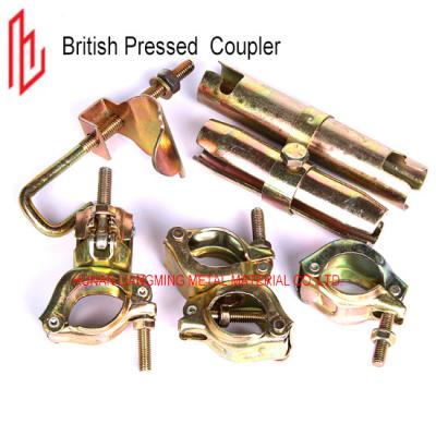 China Q235 Electro Galvanized Scaffolding Double Coupler 48.3mm BS1139 EN74 for sale