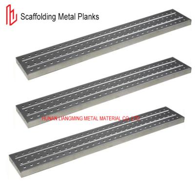 China BS1139 Pre Galvanized Steel Scaffolding Planks 210x45mm 1.0-1.2mm Thick for sale