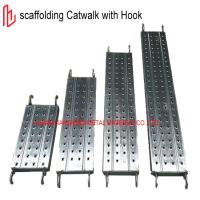 China Galvanized Steel Scaffolding Catwalk Plank with Hook 210mm Width 1829mm Length Custom for sale