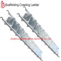 China Q235 Hot Dip Galvanized Scaffolding Ladder 450mm Width 2515mm Length Anti-Skid Step for sale