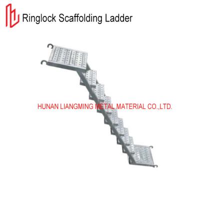 China Hot Dip Galvanized Scaffolding Staircase Ringlock Ladder Q235 450mm Width 2515mm Length for sale