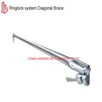 China Ringlock Scaffolding Diagonal Brace Q235B 48.3mm Vertical Level Type for Construction for sale