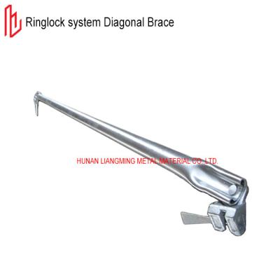China Ringlock Scaffolding Diagonal Brace Q235B 48.3mm Vertical Level Type for Construction for sale