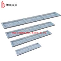 China Pre Galvanized Scaffolding Steel Plank 1m-4m Length Hook On Boards BS1139 for sale