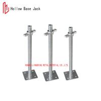 China Q235B Scaffolding Hollow Base Jack CE EN74 Certified Galvanized 600mm Length for sale