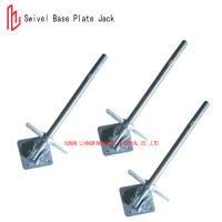 China Galvanized Swivel Base Plate Jack EN74 AS1576.2 Standard 600mm Length 150x150mm Plate for sale
